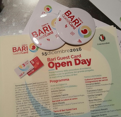 Puglia, turismo: Terre di Bari Guest Card, la presentazione