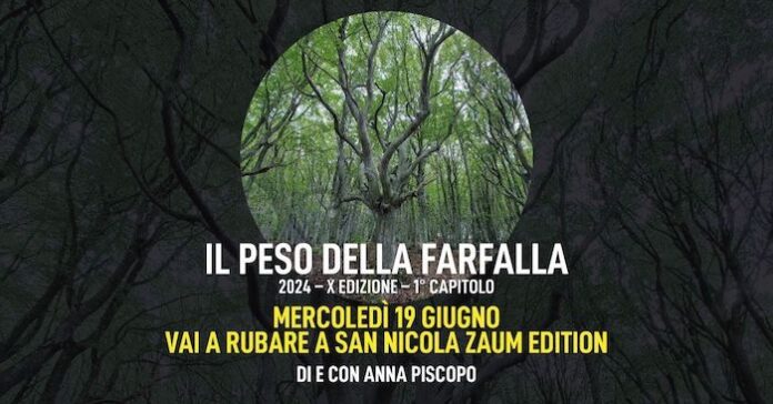 Bari, "Il peso della farfalla 2024" : il 19 giugno a Prinz Zaum